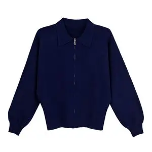 COVE Navy Bomber With Gold Zip - Blue