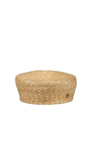 LE TRAP Neutrals Paros Straw Sun Hat - Beige