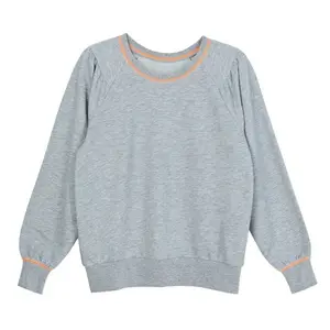 COVE Crewneck Sweatshirt With Puff Sleeves And Neon Trim