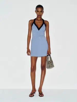 REFORMATION Claudia Knit Dress - Blue
