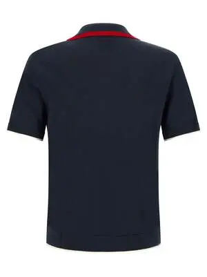 Casablanca Knit Polo Shirt With Zip