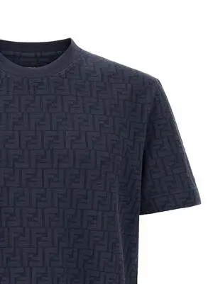 Fendi Ff' Piquet T-shirt - Blue