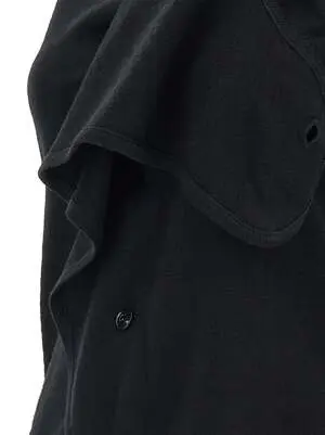 LEMAIRE Draped Panel Vest - Black