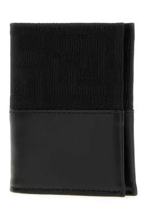 Fendi Jacquard And Leather Ff Card Holder