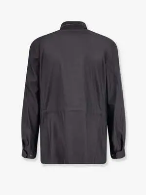 Loro Piana Traveller Field Jacket With Pied-de-poule Pattern
