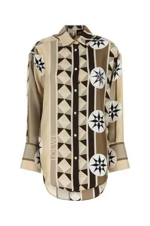 Loewe Printed Silk Oversize Shirt - Multicolor