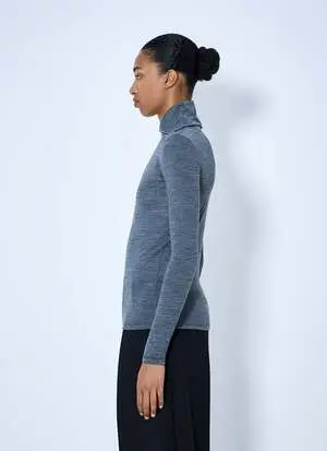 JIL SANDER Quarter-zip Long Sleeve Top - Gray