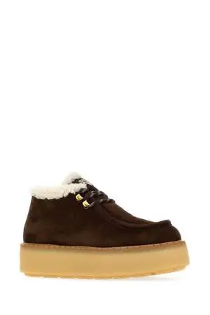 Prada Dark Suede Loafers