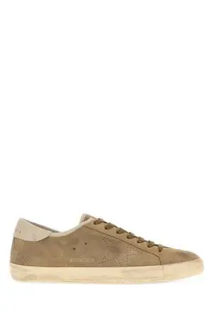 GOLDEN GOOSE Camel Suede Super-star Sneakers - Brown