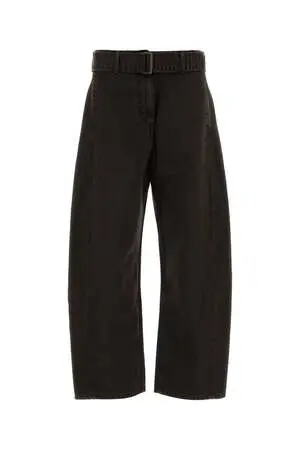 Magda Butrym Chocolate Denim Jeans - Brown