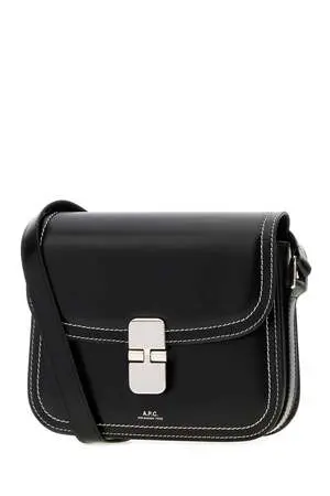A.p.c. Leather Small Grace Shoulder Bag - Black