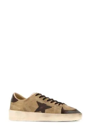 GOLDEN GOOSE Camel Suede Stardan Sneakers