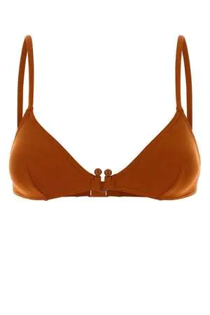 ERES Stretch Nylon Bikini Top - Orange