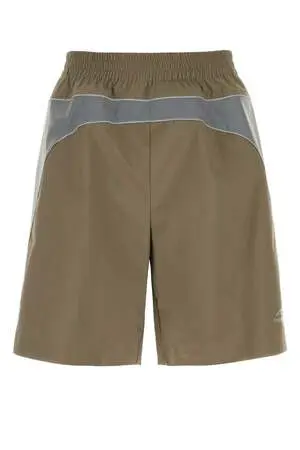 Balenciaga Mud Tech Fabric Bermuda Shorts - Brown