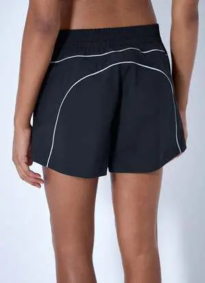 Balenciaga Elasticated Sports Shorts With Contrast Piping