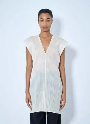 Issey Miyake Sleeveless Pleated Tunic