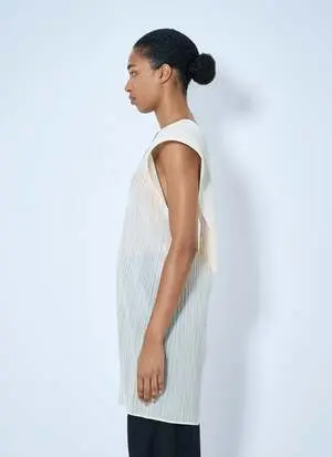Issey Miyake Sleeveless Pleated Tunic