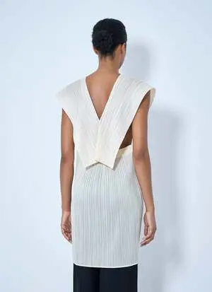 Issey Miyake Sleeveless Pleated Tunic