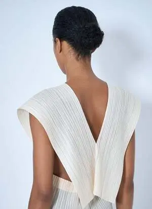 Issey Miyake Sleeveless Pleated Tunic