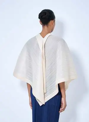 Issey Miyake Pleated Cape Blouse
