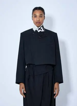 Dries Van Noten Bosea Wool Cabardine Blazer - Black