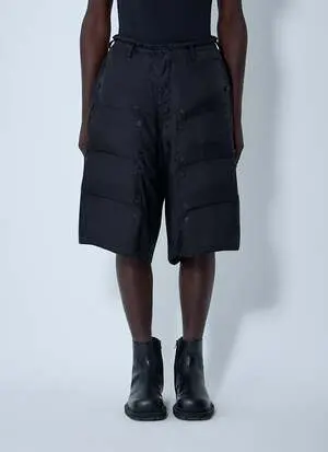 Yohji Yamamoto Padded Technical Shorts - Black