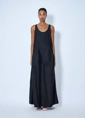 Dries Van Noten Sleeveless Wool And Silk-blend Maxi Dress