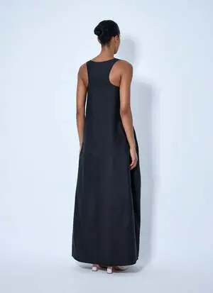 Dries Van Noten Sleeveless Wool And Silk-blend Maxi Dress