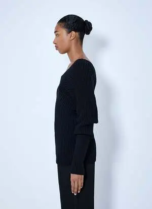 LEMAIRE Lemiare Off-the-shoulder Chunky Knit Jumper