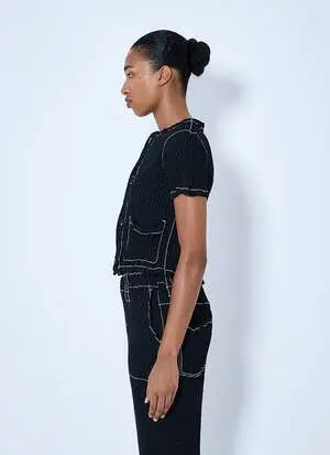 Issey Miyake Wavelet Ensemble Cardigan