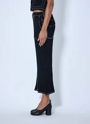 Issey Miyake Wavelet Ensemble Midi Skirt