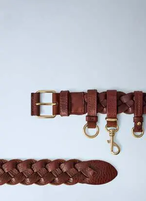 Miu Miu Woven Leather Belt
