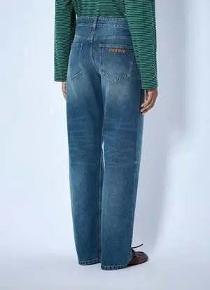 Miu Miu Wide-leg Denim Jeans