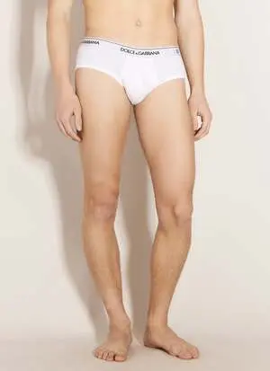 Dolce & Gabbana Set Of Two Logo Print Briefs