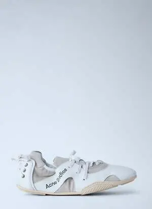 Acne Studios Leather Lace-up Sneakers - White