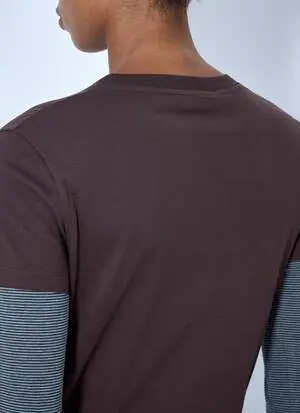 Miu Miu Layered T-shirt With Logo Patch