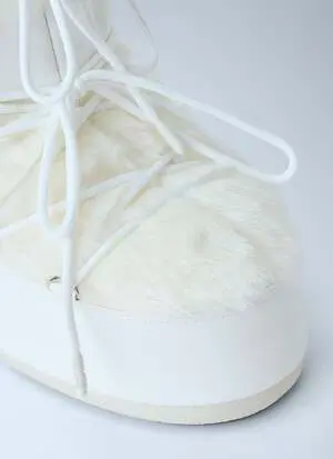 Moon Boot Icon Low Faux Fur Trim Lace-up Boots