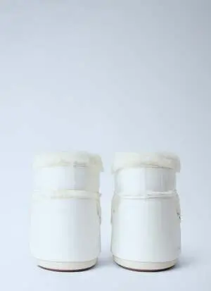 Moon Boot Icon Low Faux Fur Trim Lace-up Boots