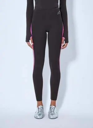 Balenciaga High Waist Leggings - Brown