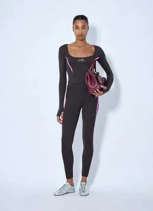 Balenciaga High Waist Leggings With Side Stripe Detail