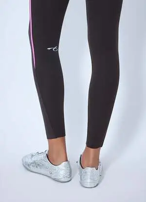 Balenciaga High Waist Leggings With Side Stripe Detail