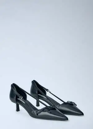 Prada Side-open Leather Pumps - Black