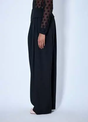 Dries Van Noten Wide-leg Trousers With Layered Waistband