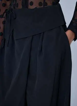 Dries Van Noten Wide-leg Trousers With Layered Waistband