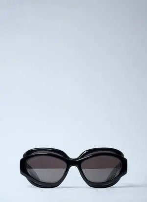 Balenciaga Superbusy Round Sunglasses - Black