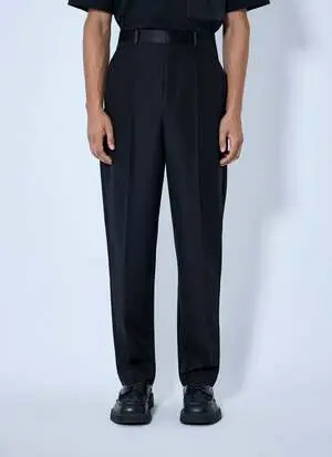 Bottega Veneta Mohair Wool Canvas Trousers