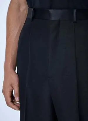Bottega Veneta Mohair Wool Canvas Trousers