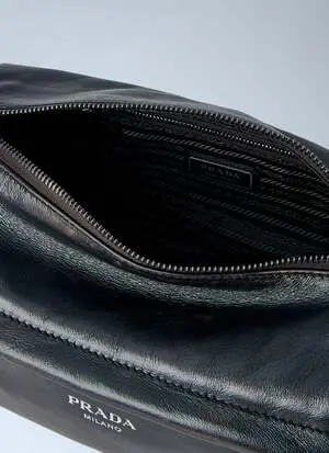 Prada Distressed Nappa Leather Shoulder Bag