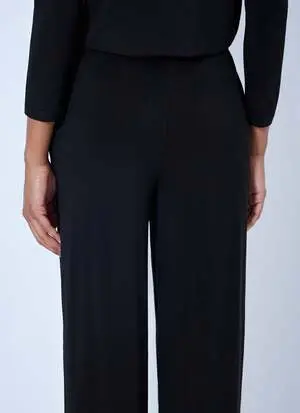 Issey Miyake Mid Rise Elasticated Waist Straight-leg Trousers