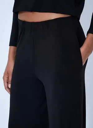 Issey Miyake Mid Rise Elasticated Waist Straight-leg Trousers
